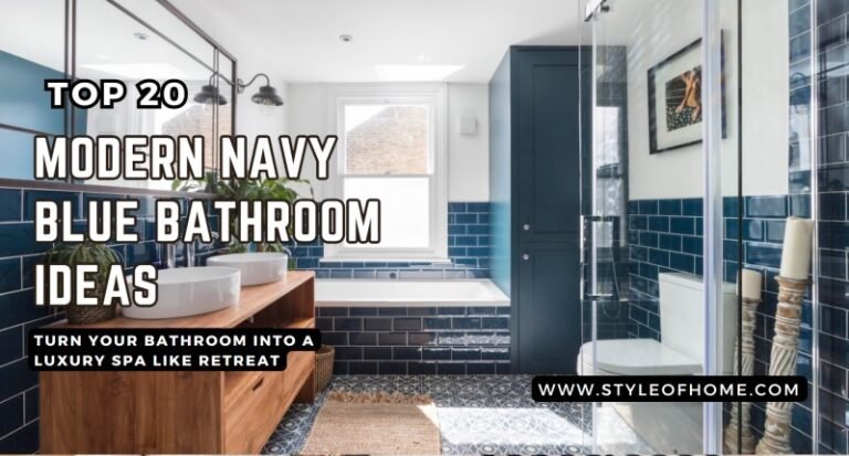 Sleek Modern Navy Blue Bathroom Ideas for Stylish Spaces